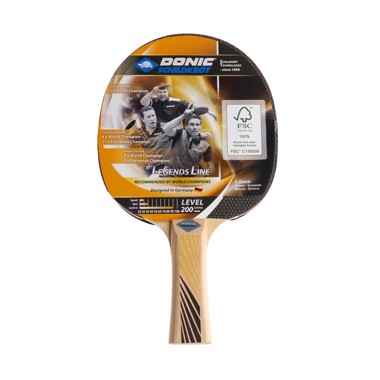 Ракетка DONIC LEGENDS 200 — купить по цене 499 руб в интернет-магазине ...